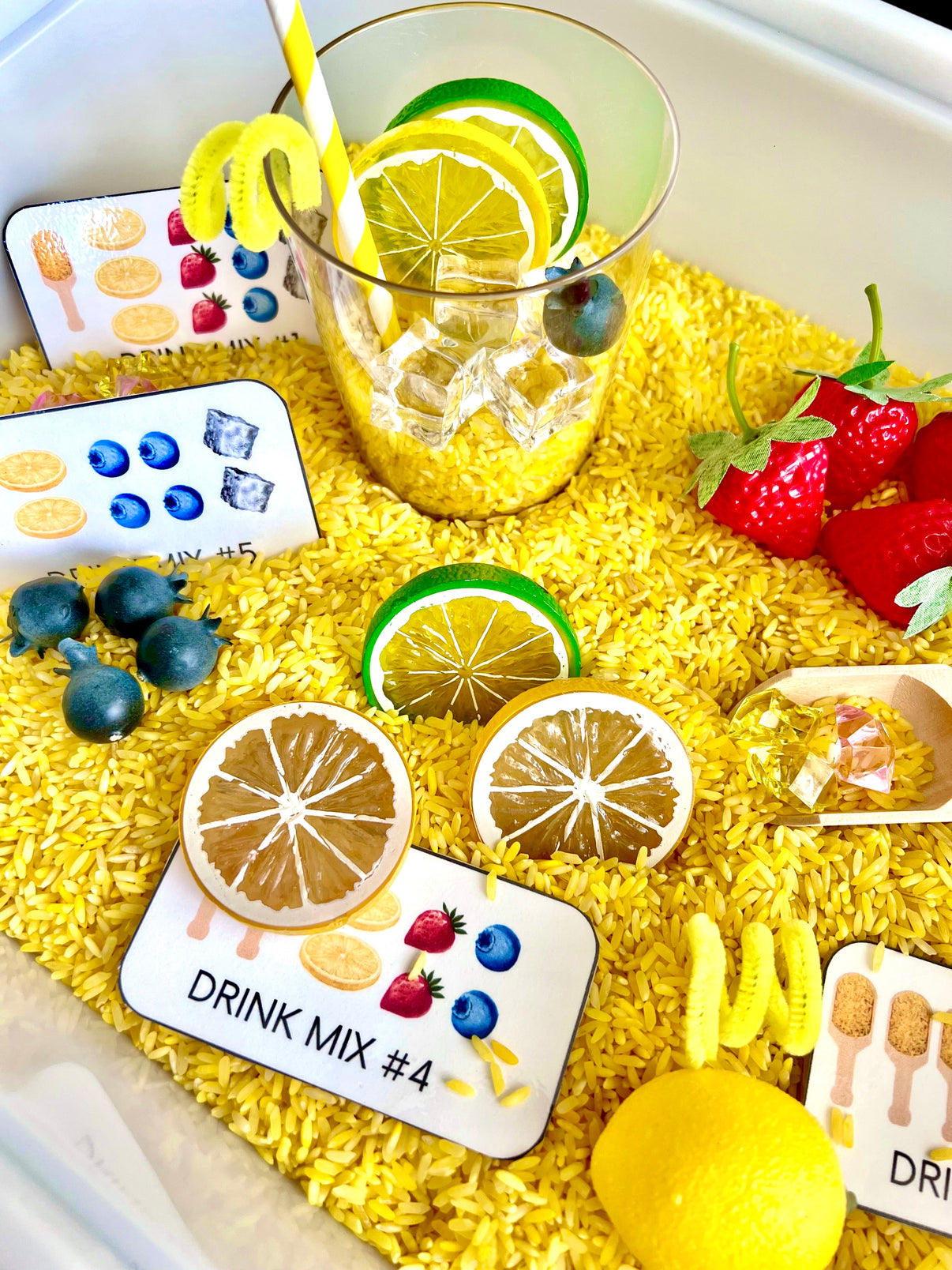 Lemonade Stand Sensory Learning Kit: Montessori Preschool Activity Bin ...